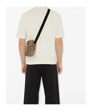 Burberry Checked Zipped Phone Bag