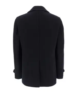 Tagliatore Monaco Double Breasted Coat - Blue