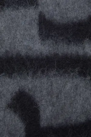 Acne Studios Logo Patch Fringed Edge Scarf
