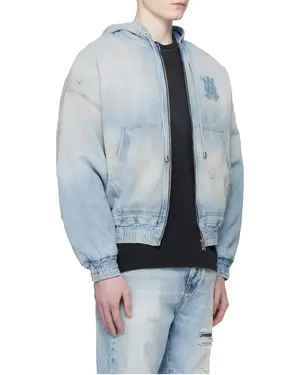 Amiri Ma Denim Zip Hoodie