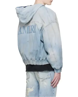 Amiri Ma Denim Zip Hoodie
