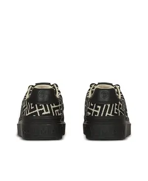 Balmain B-court Jacquard Monogram Sneakers