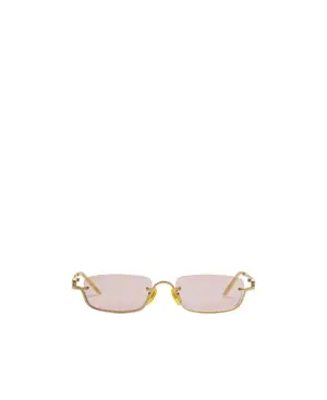 Gucci Rectangular Frame Sunglasses - Pink