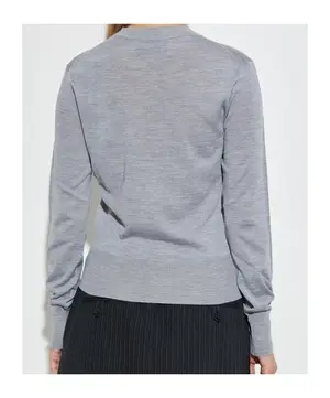 Ami Crew Neck Wool-silk Blend Sweater