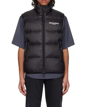 Dsquared2 Logo Printed Padded Down Vest