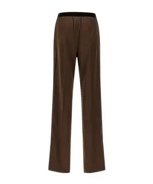 TOM FORD Satin Straight Leg Pants - Green