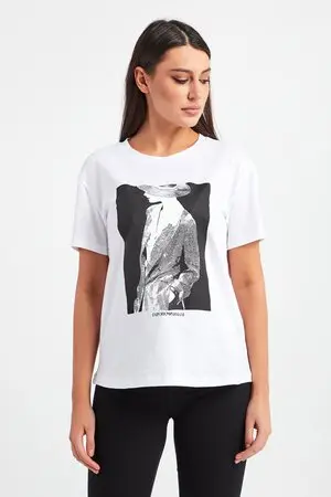Emporio Armani Round Neck Logo T-shirt