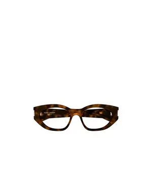 Saint Laurent Cat Eye Frame Glasses - Brown