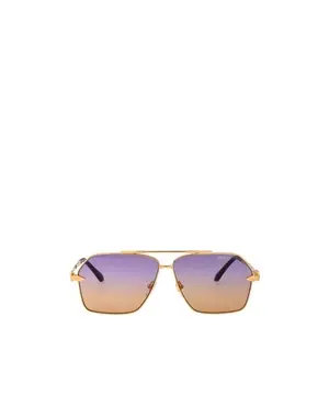 Versace Versace Geometric-Frame Sunglasses Nude