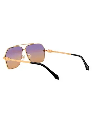 Versace Geometric-frame Sunglasses - Nude
