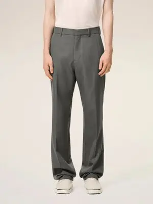 Ami Straight Leg Trousers - Carbon