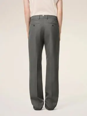 Ami Straight Leg Trousers - Carbon