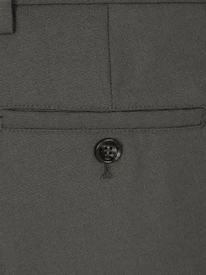 AMI Paris Straight Leg Trousers - Carbon