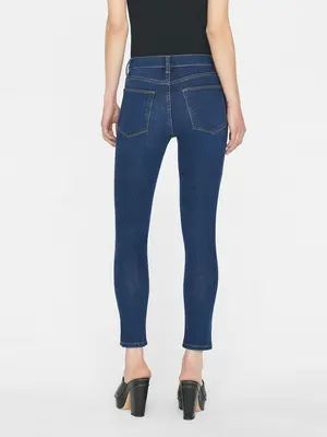 FRAME High-rise Belted Zip Up Jeans