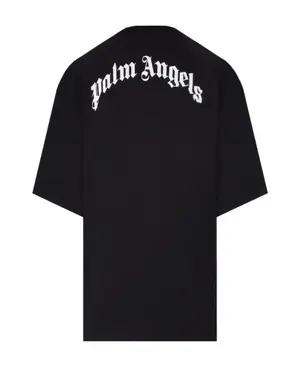 Palm Angels Logo Print Short Sleeve T-shirt