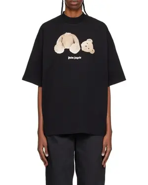 Palm Angels Logo Print Short Sleeve T-shirt