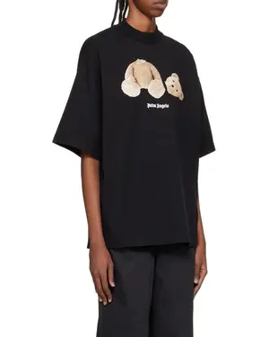 Palm Angels Logo Print Short Sleeve T-shirt