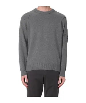 C.P. COMPANY Lens Detail Crew Neck Knitwear