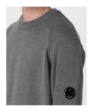 C.P. COMPANY Lens Detail Crew Neck Knitwear