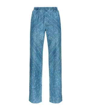 Pinko Namibia Paisley Print Wide-leg Pants