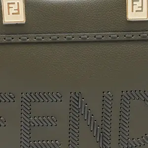 Fendi Logo Detailed Top Handle Bag