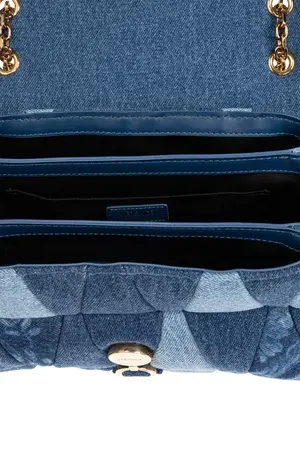 Versace Quilted Denim Shoulder Bag