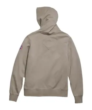 Canada Goose Huron Logo-patch Drawstring Hoodie - Limestone