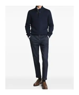 FAY Hook-closure Mock Neck Jumper