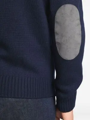 FAY Hook-closure Mock Neck Jumper