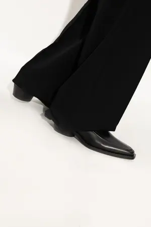 Proenza Schouler Bronco Leather Ankle Boots - Black