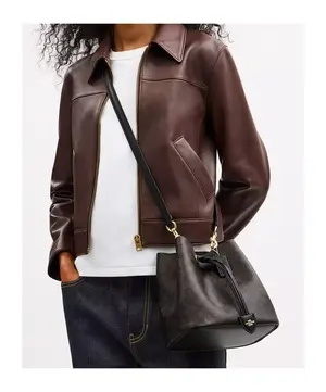 COACH Rowan Bucket Bag In Signature Canvas - Opal/walnut/black