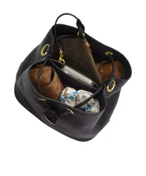 COACH Rowan Bucket Bag In Signature Canvas - Opal/walnut/black