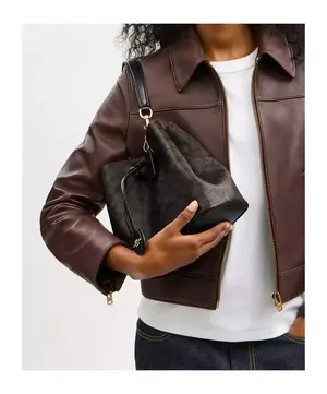 COACH Rowan Bucket Bag In Signature Canvas - Opal/walnut/black