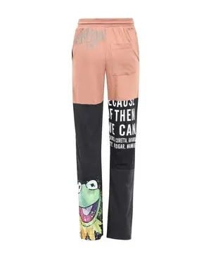 MARINE SERRE Regenerated Graphic-print Patchwork Trousers