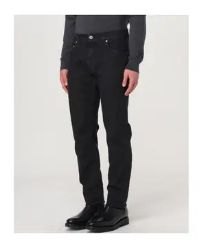 Etro Slim-cut Jeans With Logo Patch
