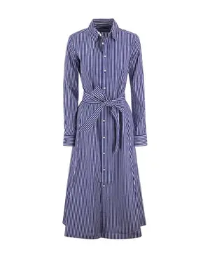 Polo Ralph Lauren Striped Belted Shirt Dress