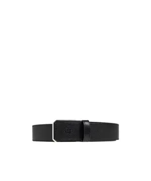 Bally Rectangular Buckle Leather Belt - Black