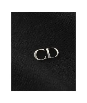 Dior V-neck Lace Trim Sweater