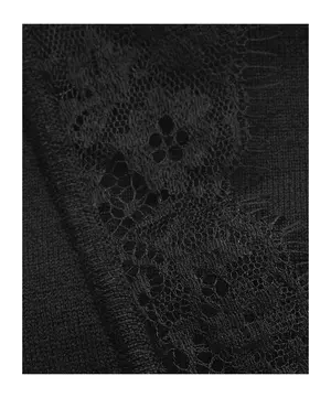 Dior V-neck Lace Trim Sweater