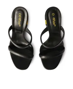Off-White Meteor Cut-out Open Toe Mules - Black