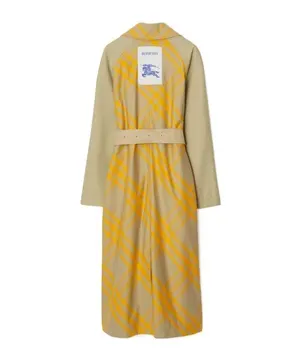 Burberry Checked Belted-waist Reversible Trench Coat