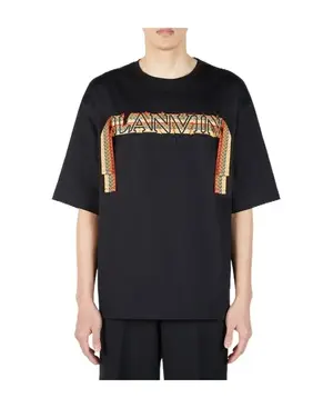 LANVIN Curb Lace Oversized T-shirt - Black