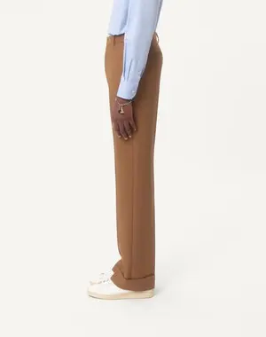 Valentino Garavani Pleated Straight Leg Trousers