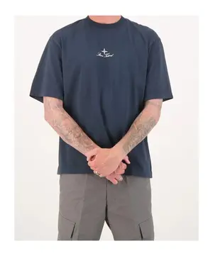 Stone Island Logo Printed Short-sleeved T-shirt