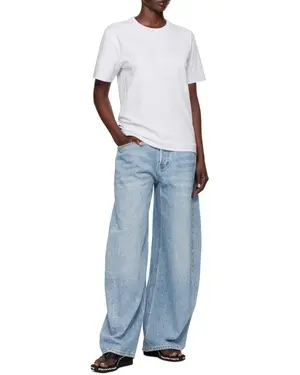 Alexander Wang Puff Logo Jersey T-shirt - Heather Ash