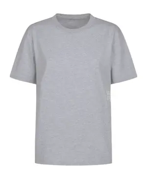 Alexander Wang Puff Logo Jersey T-shirt - Heather Grey