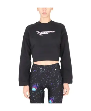 MSGM Cropped Logo Sweatshirt