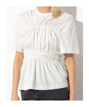 Alexander McQueen Gathered Crewneck T-shirt