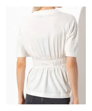 Alexander McQueen Gathered Crewneck T-shirt