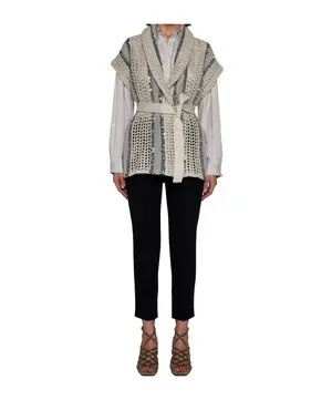 Brunello Cucinelli Embellished Knitted Gilet